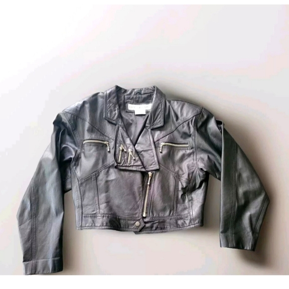 Jay Jacobs | Jackets & Coats | Vintage 8s Women Jay Jacobs Crop Leather ...
